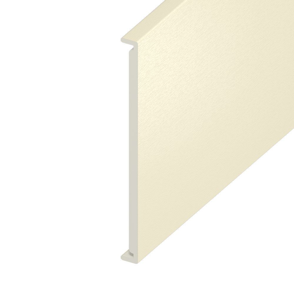 450mm Cream Double Fascia Board – Plain – 18mm